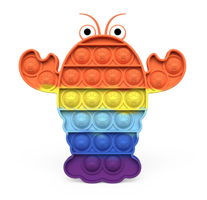 POP the BUBBLE – Fidget Toy LOBSTER RAINBOW – Squizz